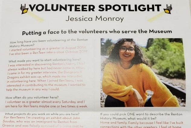 Jessica Monroy desde el Museo de Historia de Renton | Noticias Green